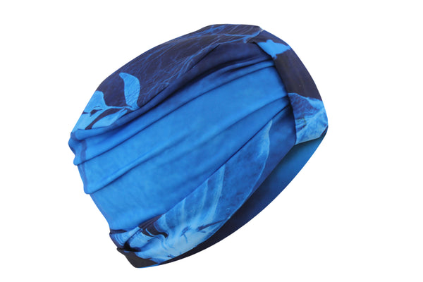 Aqua Bloom Turban – Rafeya Fashion